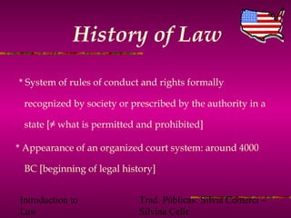 Introduction to law us | PPT