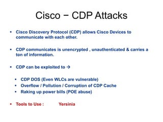 Introduction to layer 2 attacks & mitigation | PPTX