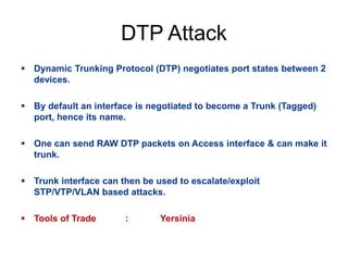 Introduction to layer 2 attacks & mitigation | PPTX