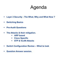 Introduction to layer 2 attacks & mitigation | PPTX
