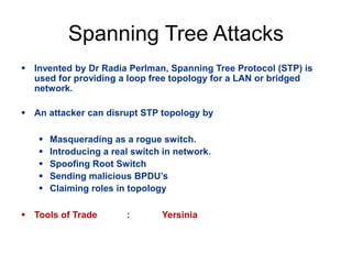 Introduction to layer 2 attacks & mitigation | PPTX