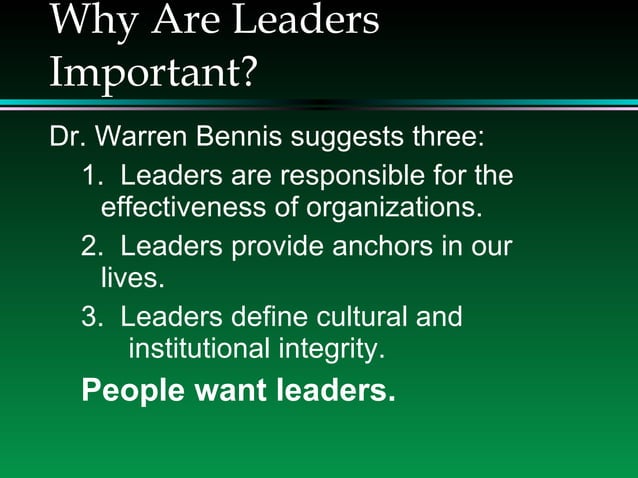 Introduction To Leadership | PPT | Executive Leadership & Management ...