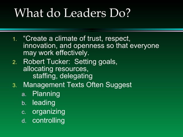 Introduction To Leadership | PPT