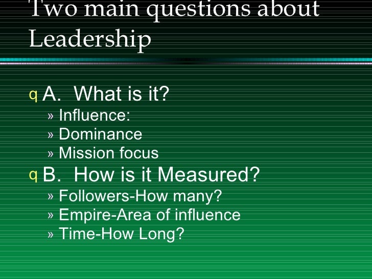 Introduction To Leadership