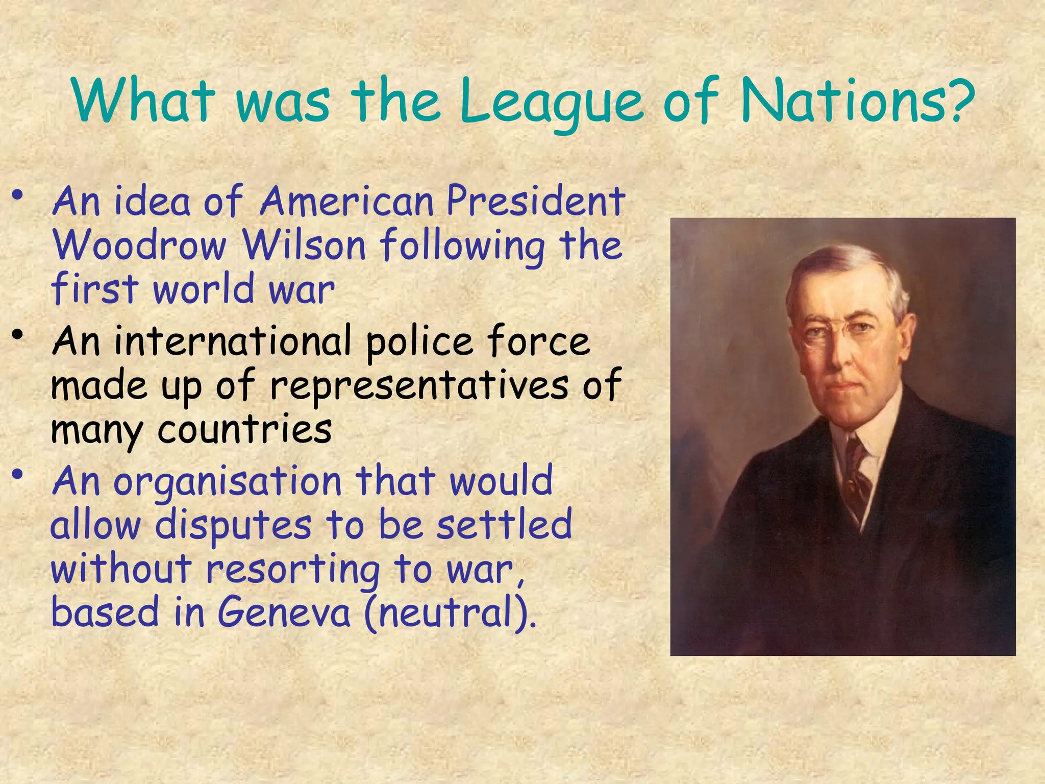 Introduction to League of Nations IGCSE Hist | PPT