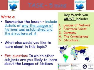 Introduction to League of Nations IGCSE Hist | PPTX