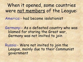 Introduction to League of Nations IGCSE Hist | PPT