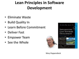 Introduction to Lean Software Development | PPTX | Manufacturing ...