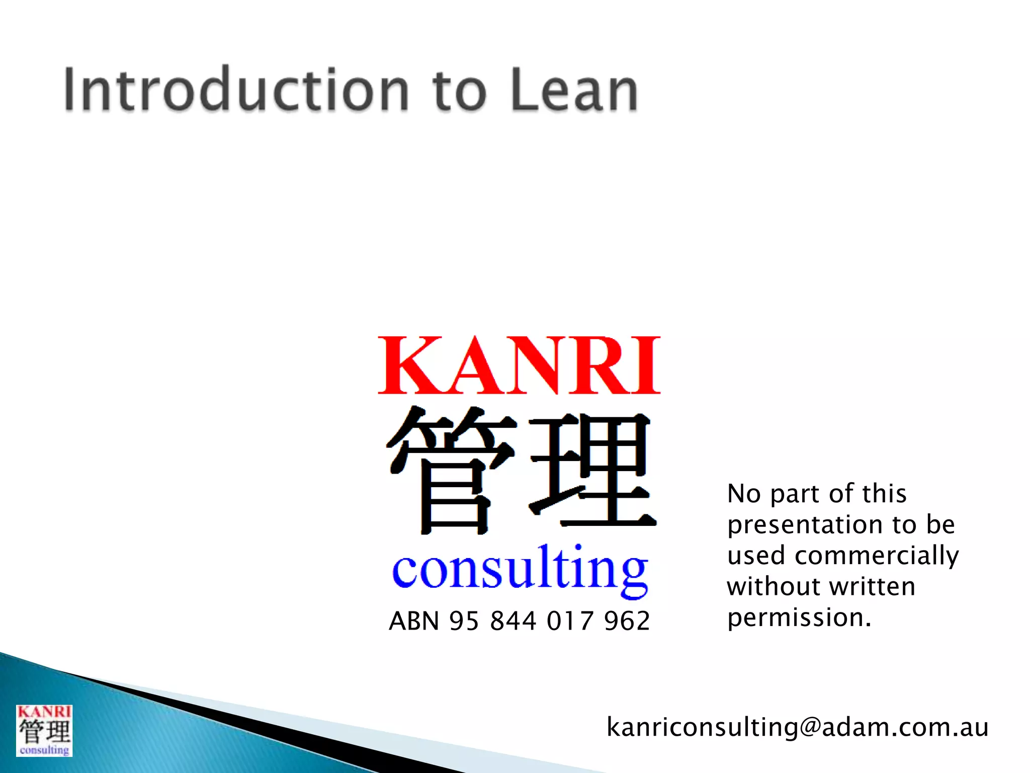 Introduction to Lean | PPTX