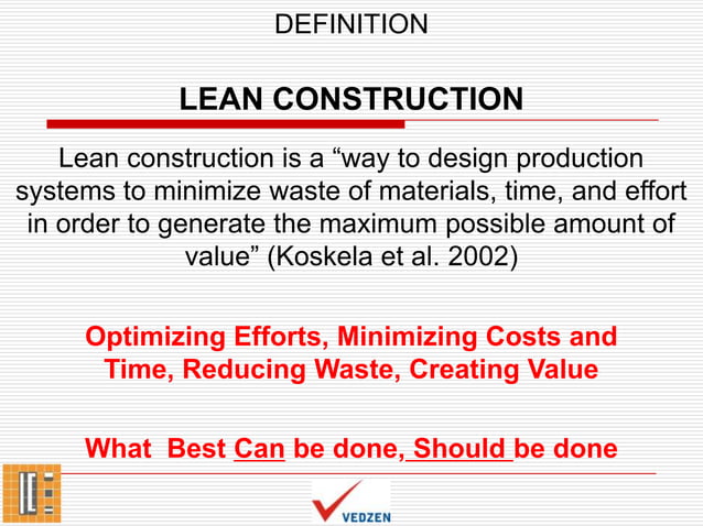 Introduction to Lean Construction | PPTX