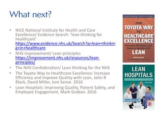 Introduction to Lean Management Dr Richard Guerrero_Wessex AHSN | PDF