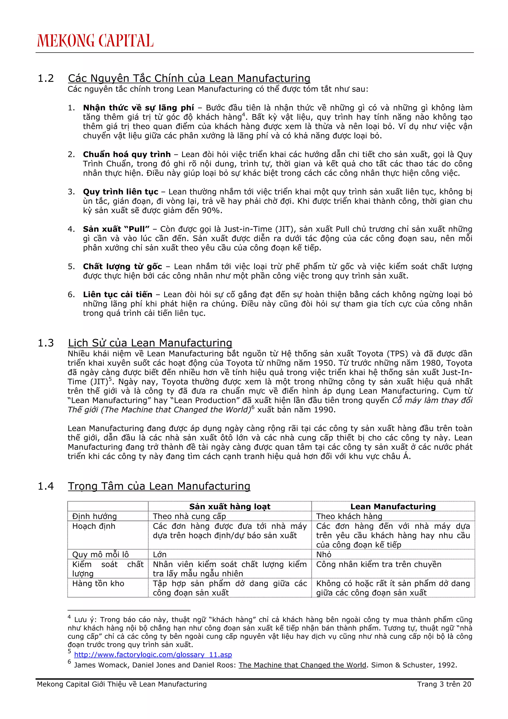 Introduction to lean manufacturing vietnamese | PDF