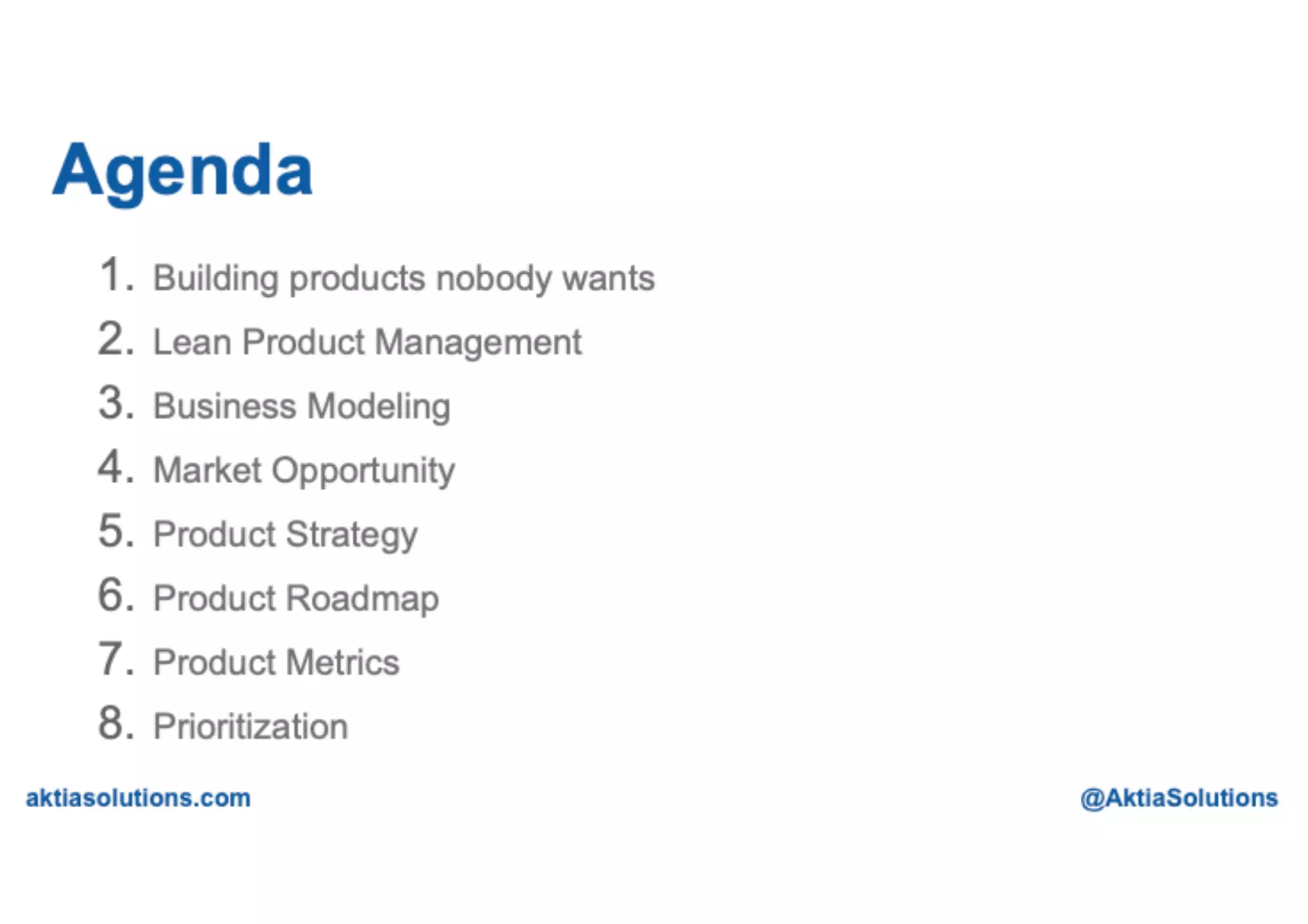 Introduction To Lean Product Management By Aktia Solutions Ppt