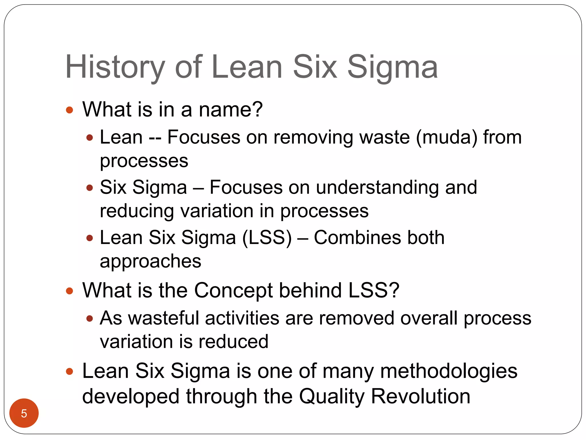 Lean Six Sigma - Introduction | PPTX