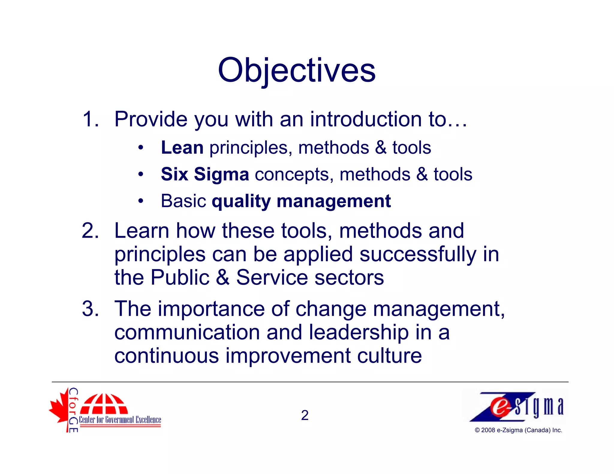 Introduction To Lean Six Sigma | PDF