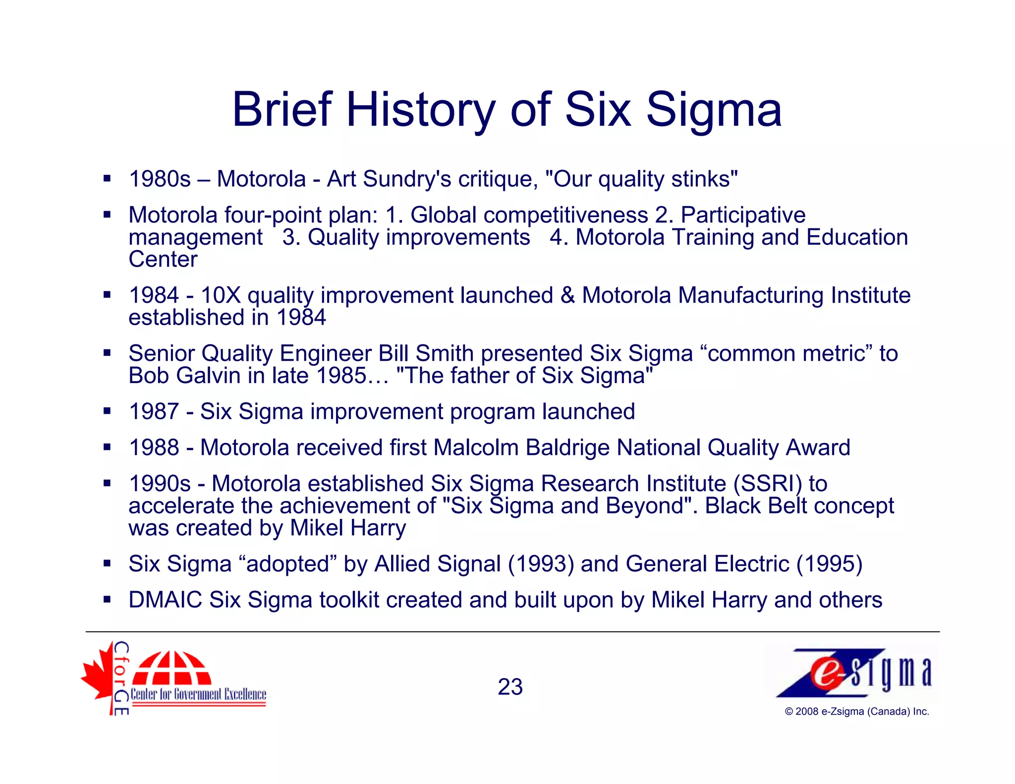 Introduction To Lean Six Sigma | PDF