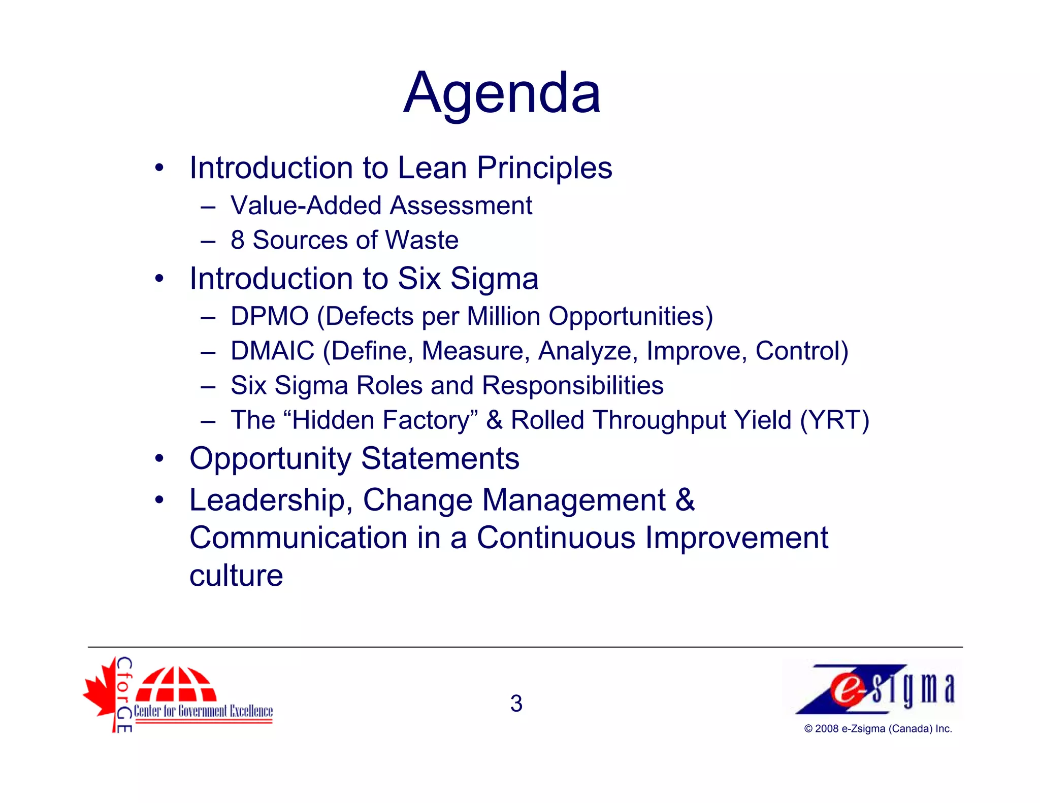 Introduction To Lean Six Sigma | PDF