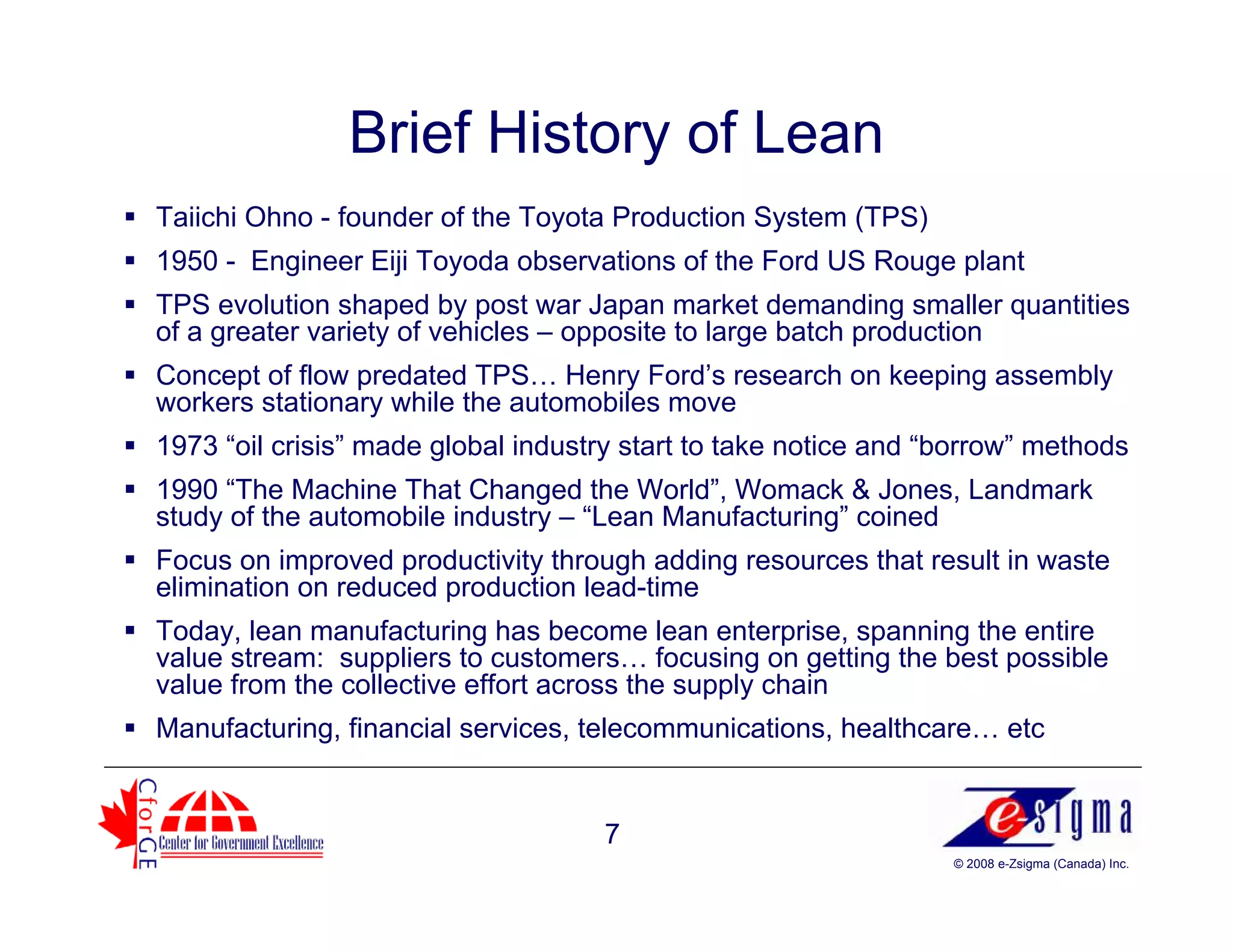 Introduction To Lean Six Sigma | PDF