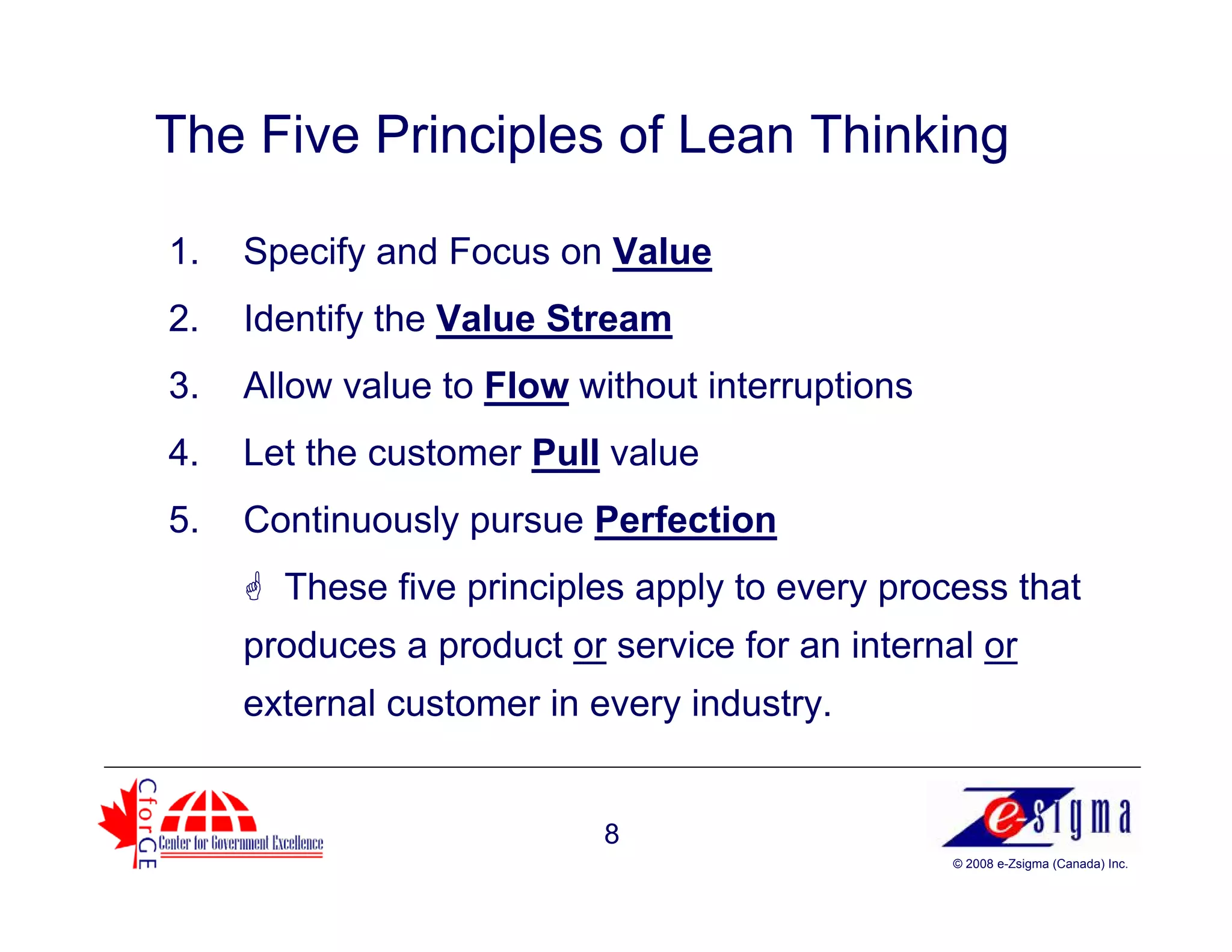 Introduction To Lean Six Sigma | PDF