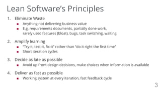 Introduction to Lean Software & Kanban | PDF
