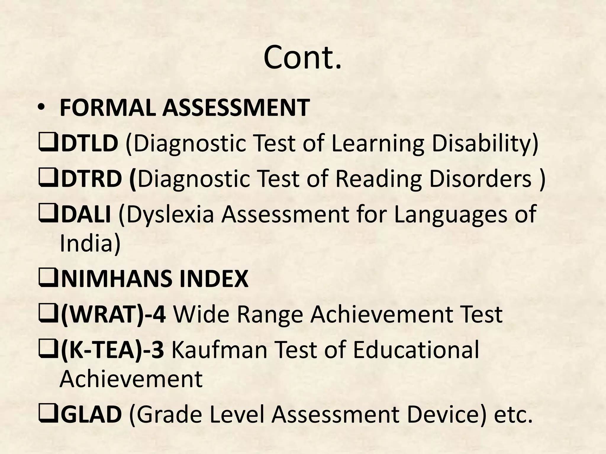 Introduction to learning disability | PPTX