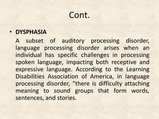 Introduction to learning disability | PPTX