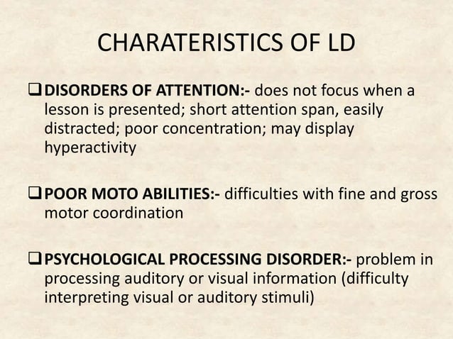 Introduction to learning disability | PPTX | Brain and Nervous System ...