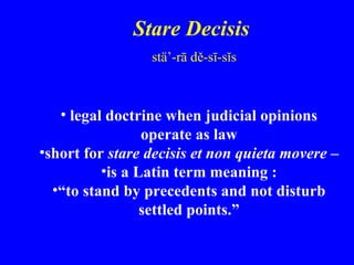 Introduction to legal analysis sources law dicta | PPT