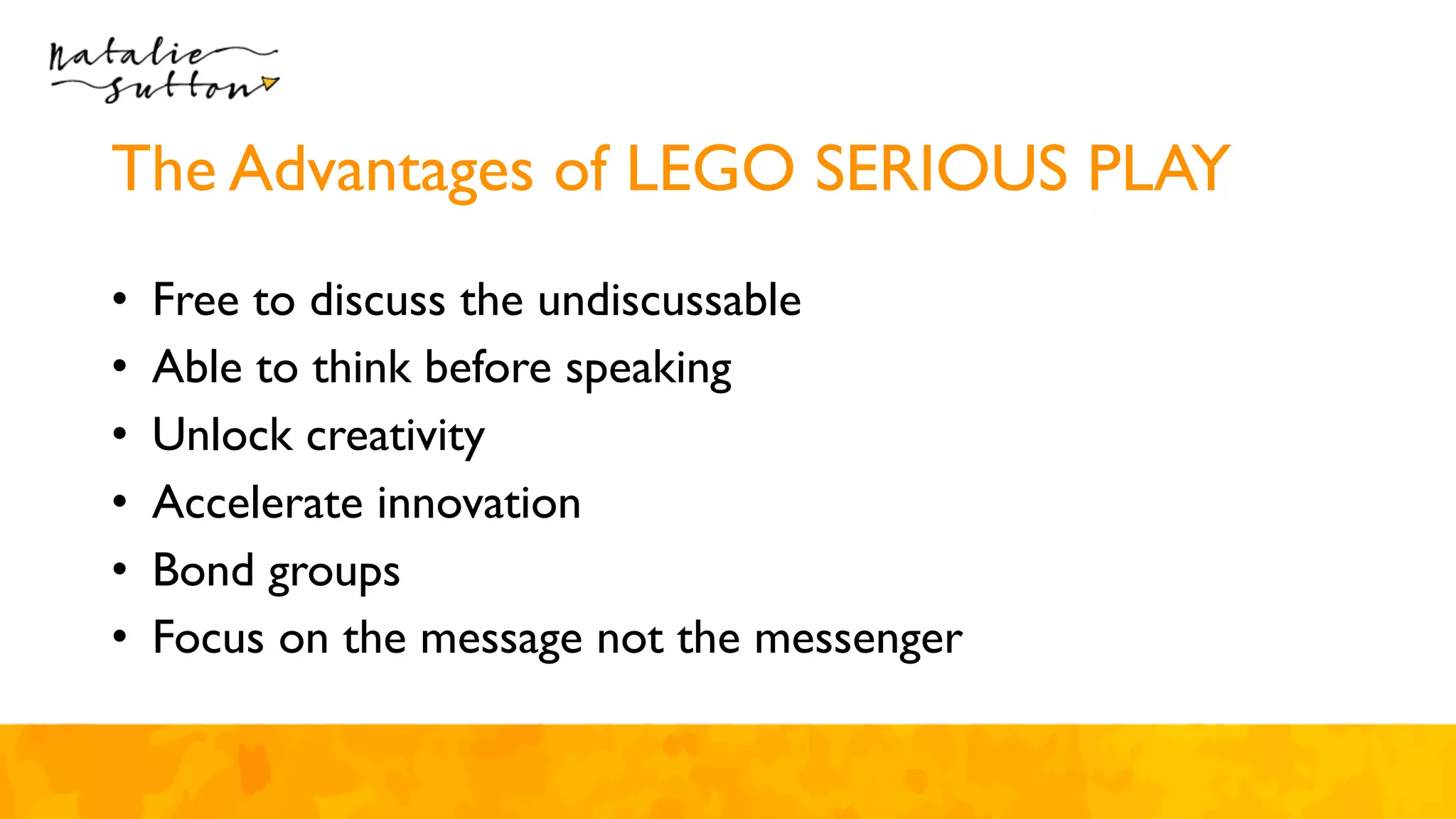 Introduction to LEGO SERIOUS PLAY with Natalie Sutton | PPT