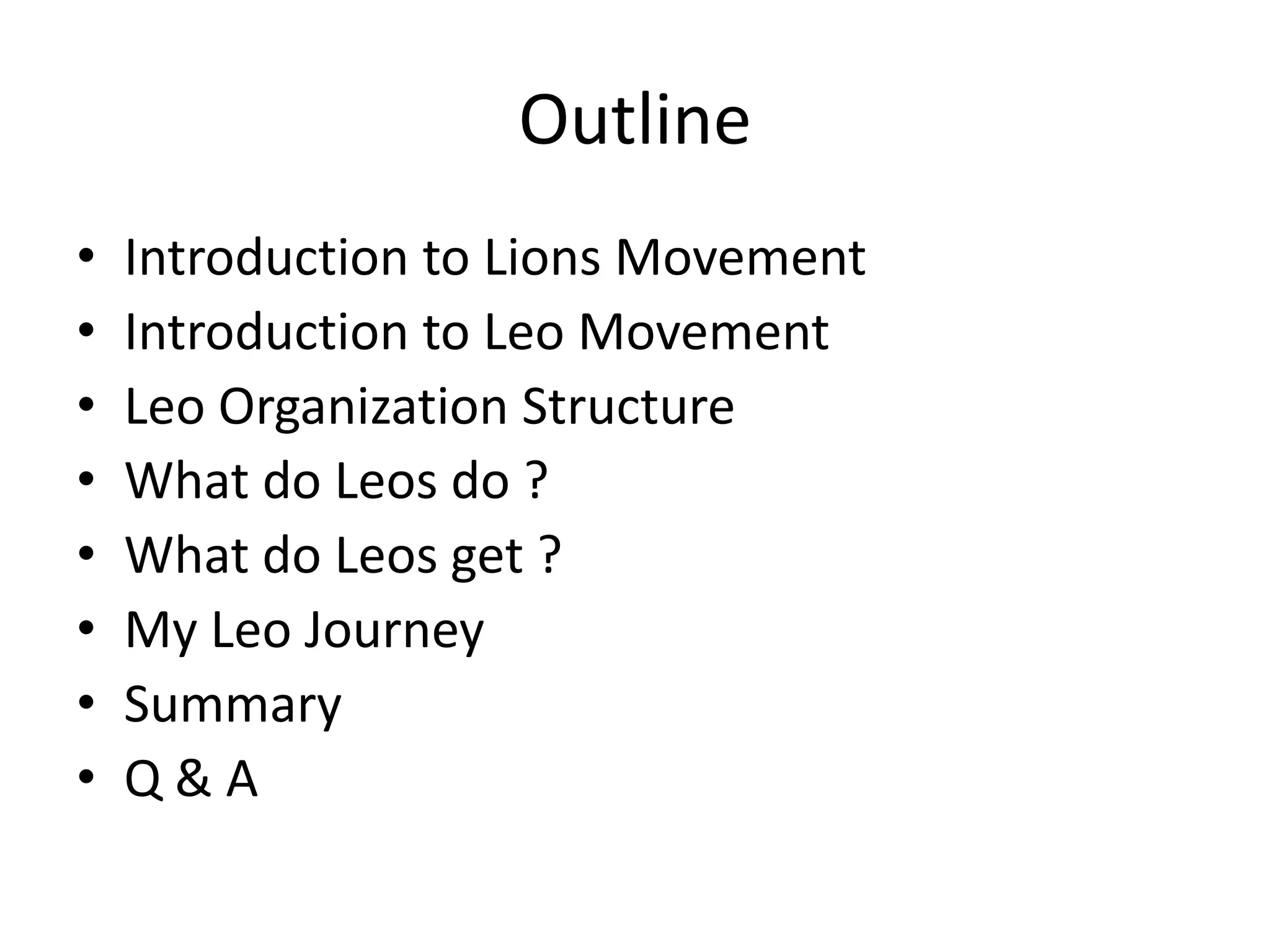 Introduction to leo program | PPTX