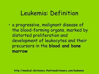 Introduction to leukemia | PPT