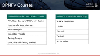 Introduction to OPNFV and ONAP training courses | PPTX