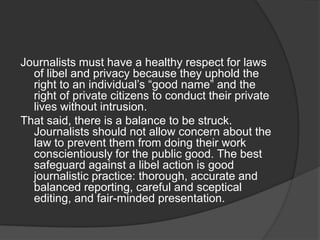 Introduction to libel | PPTX