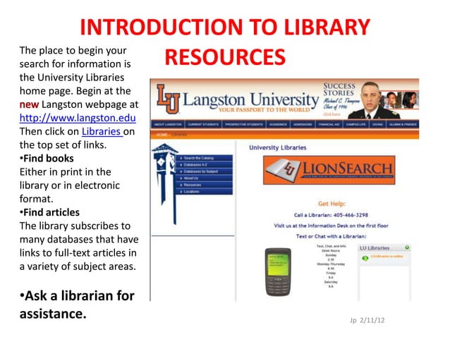 Introduction to Library Resources | PPT