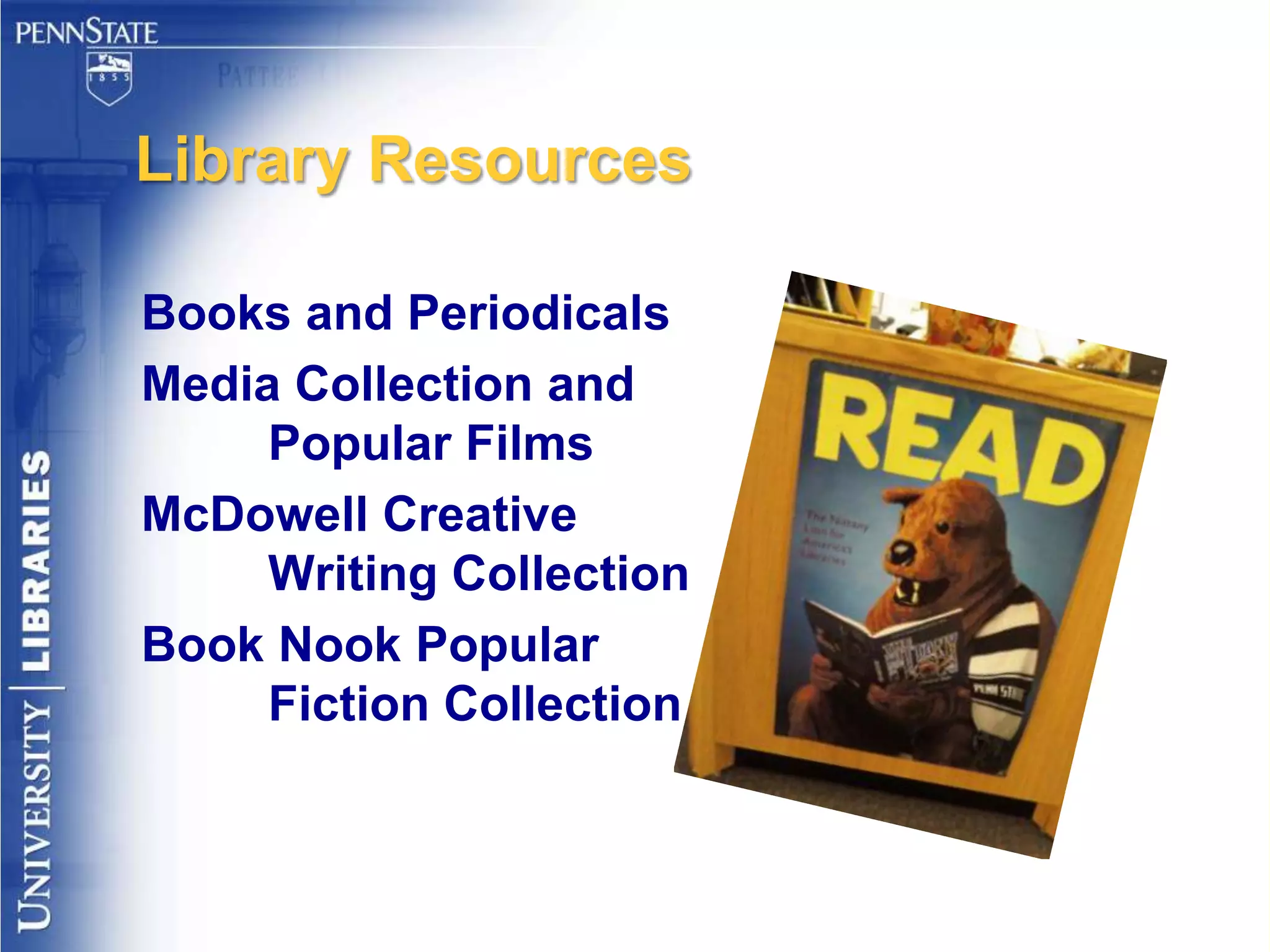 Introduction to library services | PPTX