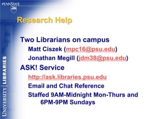 Introduction to library services | PPTX