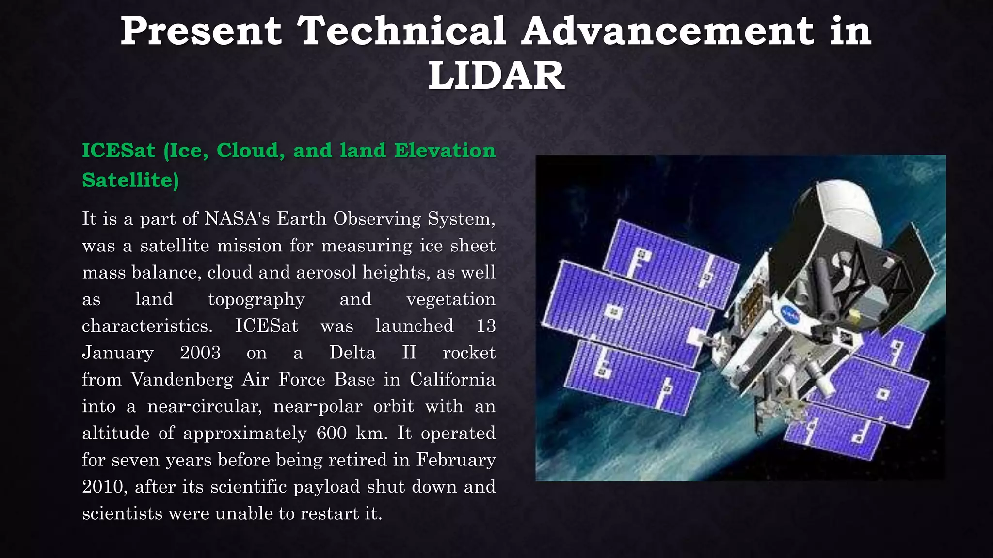 Introduction to lidar and its application | PPTX