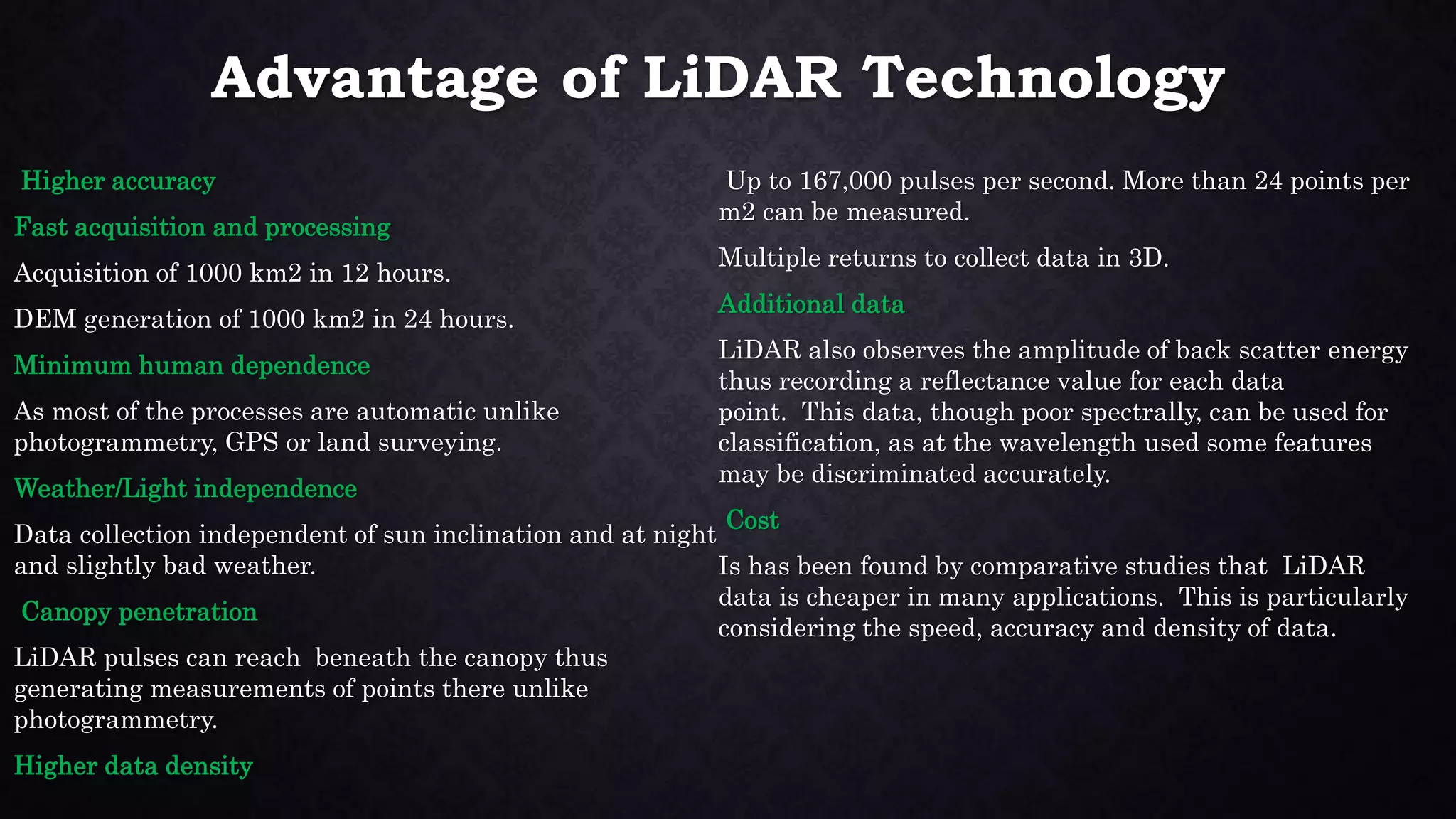 Introduction to lidar and its application | PPTX