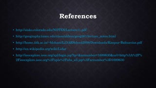 Introduction to lidar and its application | PPTX