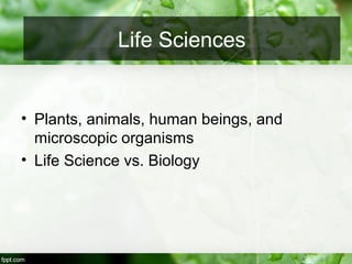 Introduction to life science | PPT