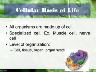 Introduction to life science | PPT