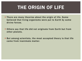 Introduction to life science Grade 11 | PPTX