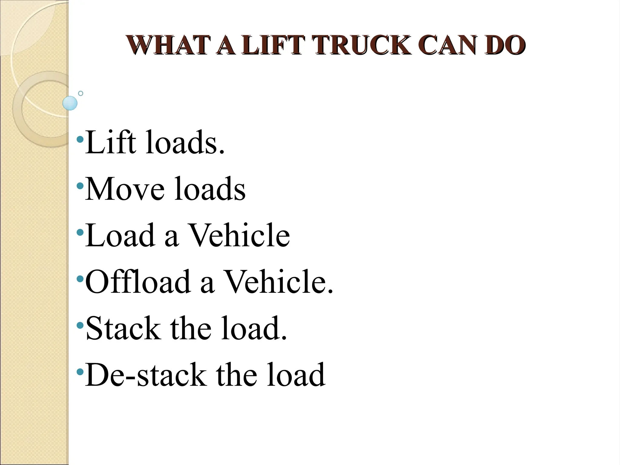 Introduction to different types of Lift Trucks with their source of ...