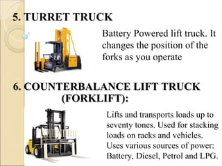 Introduction to different types of Lift Trucks with their source of ...