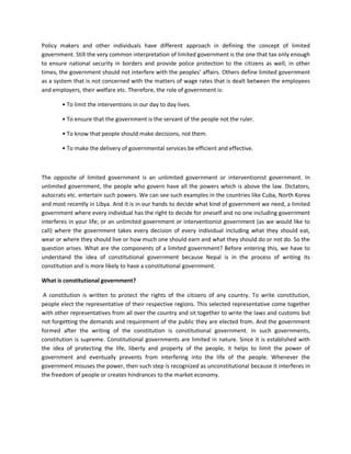 Introduction to limited government | PDF