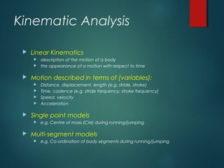 Introduction to linear kinematics | PPT