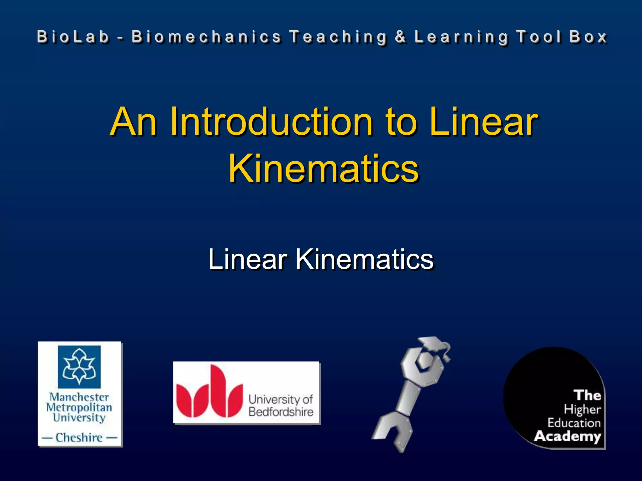 Introduction to Linear Kinematics.ppt