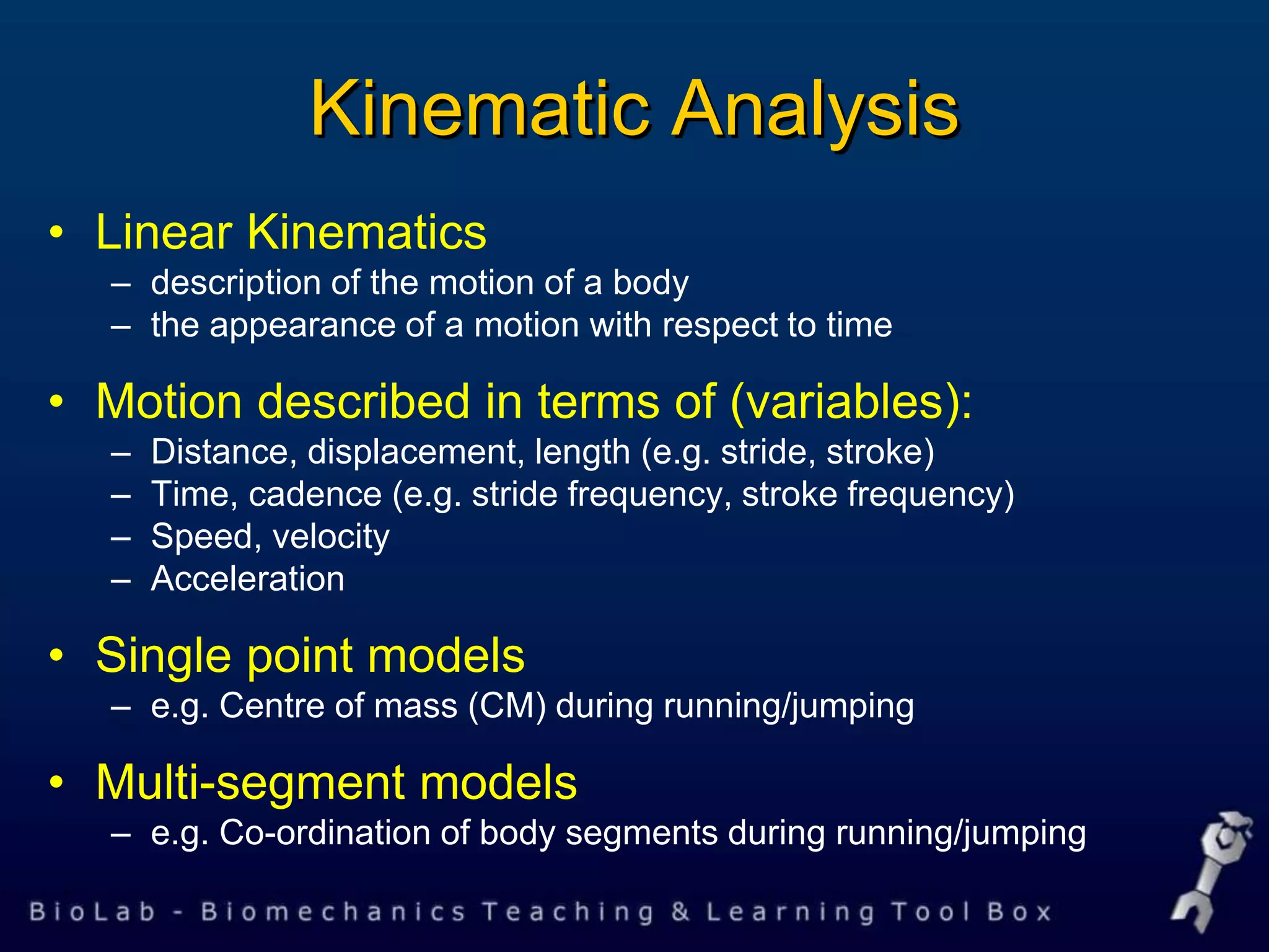 Introduction to Linear Kinematics.ppt | Running and Jogging | Fitness and Exercise