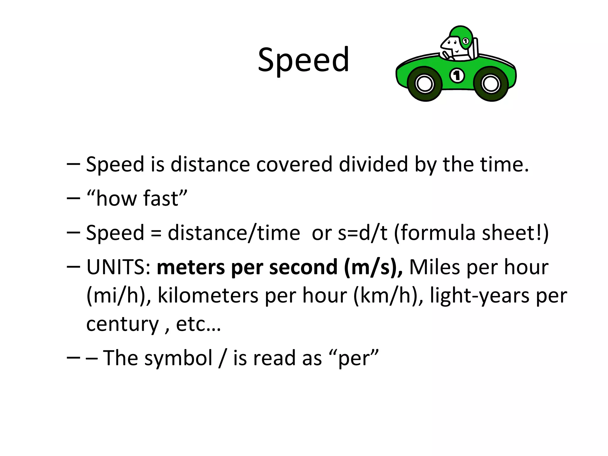 Introduction to linear motion | PPT