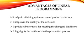 Introduction to Linear programing.ORpptx | PPTX | Programming Languages | Computing